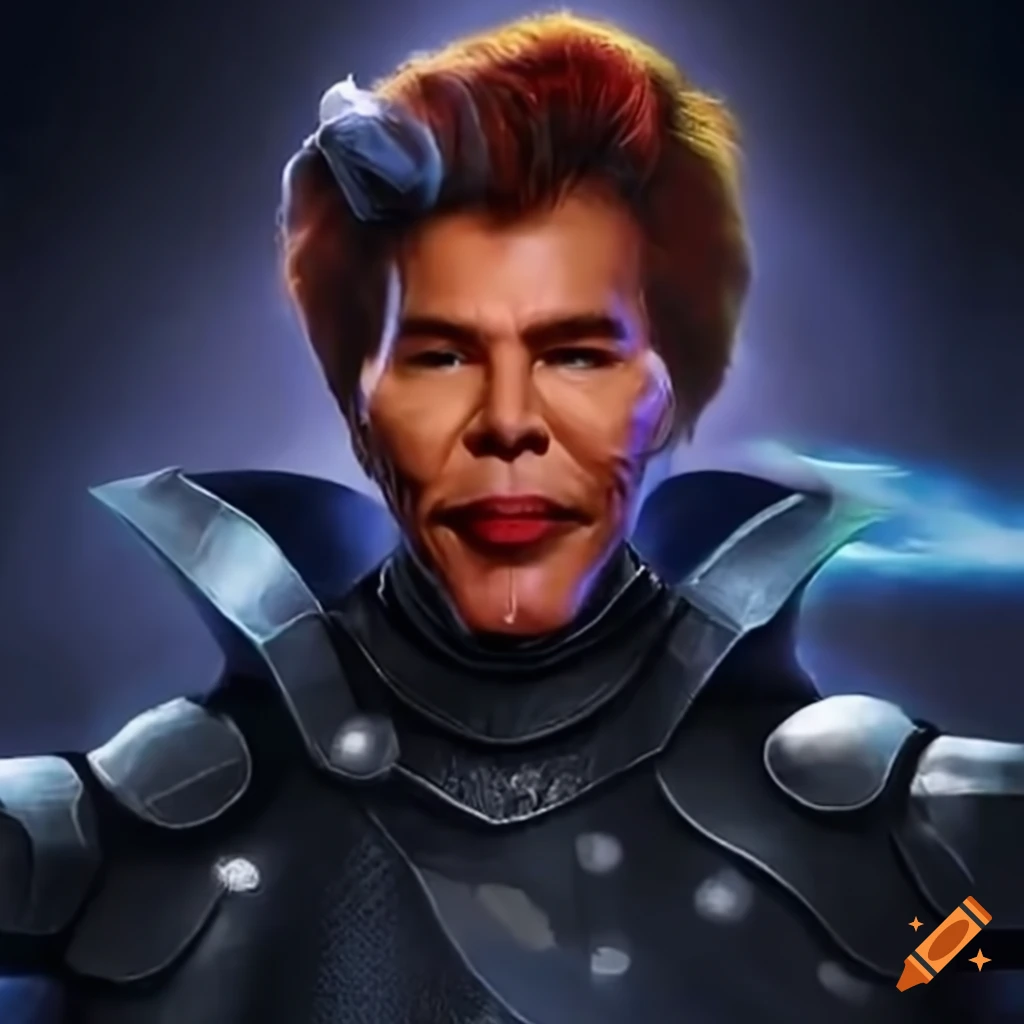 Bogdanoff twins in magical knight armor on Craiyon