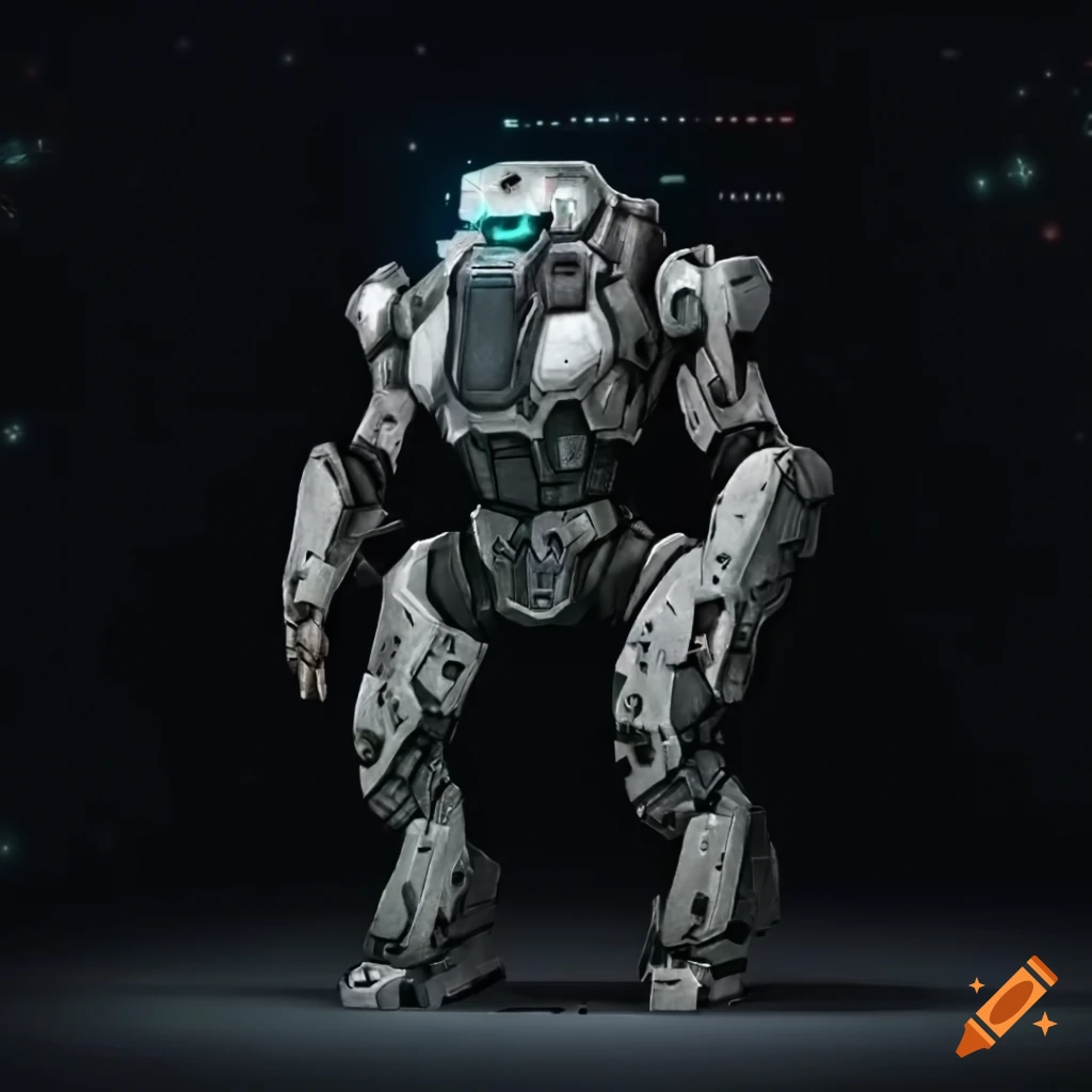 Sleek and powerful 4 meter tall mech with an athletic female lead and a ...