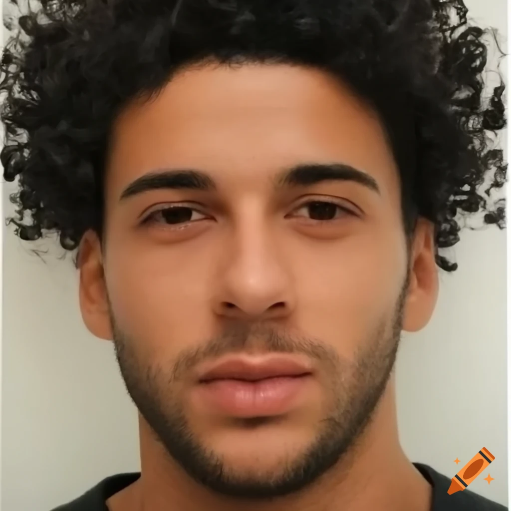 Portrait of a young man with distinctive features on Craiyon