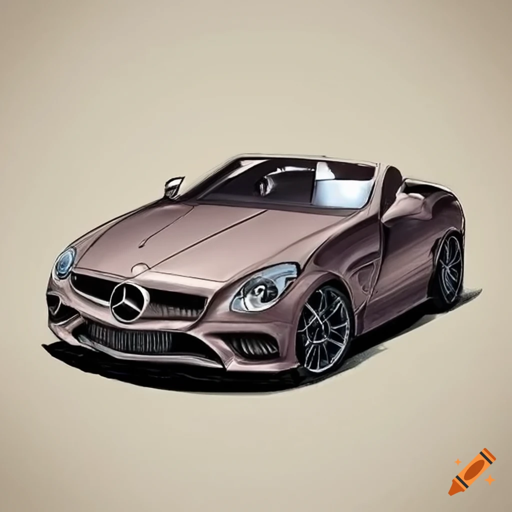 Mercedes slk graphic on Craiyon