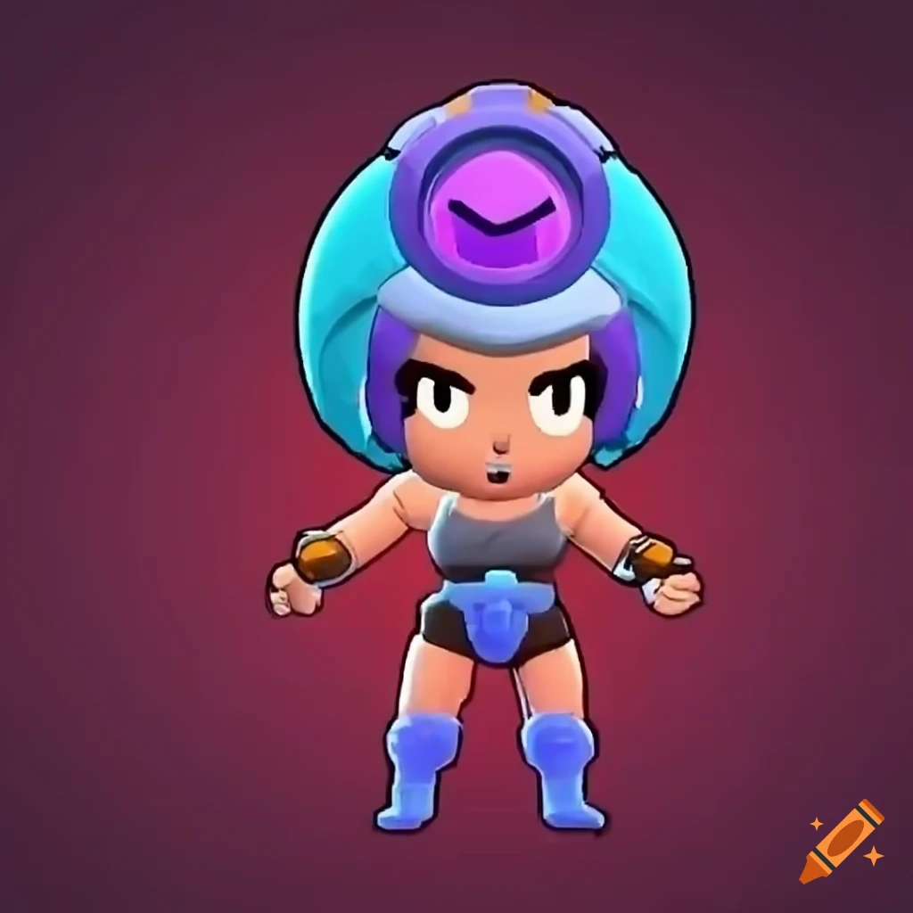 Futuristic sandy skin character in brawl stars on Craiyon