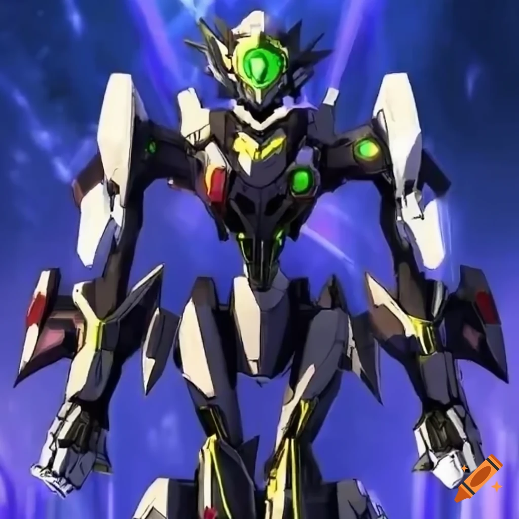 Detailed light mech design in code geass with intricate specifications ...