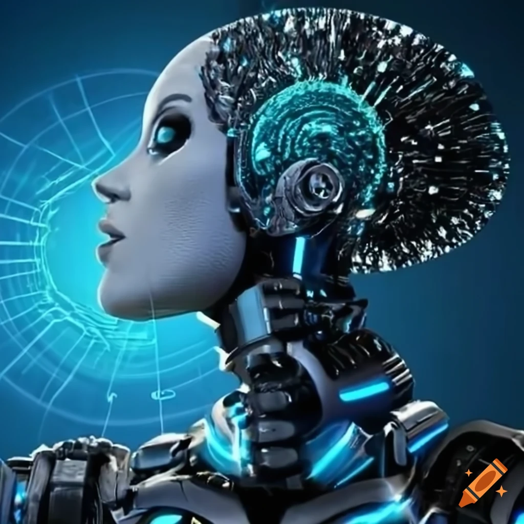 Illustration of artificial intelligence concept on Craiyon