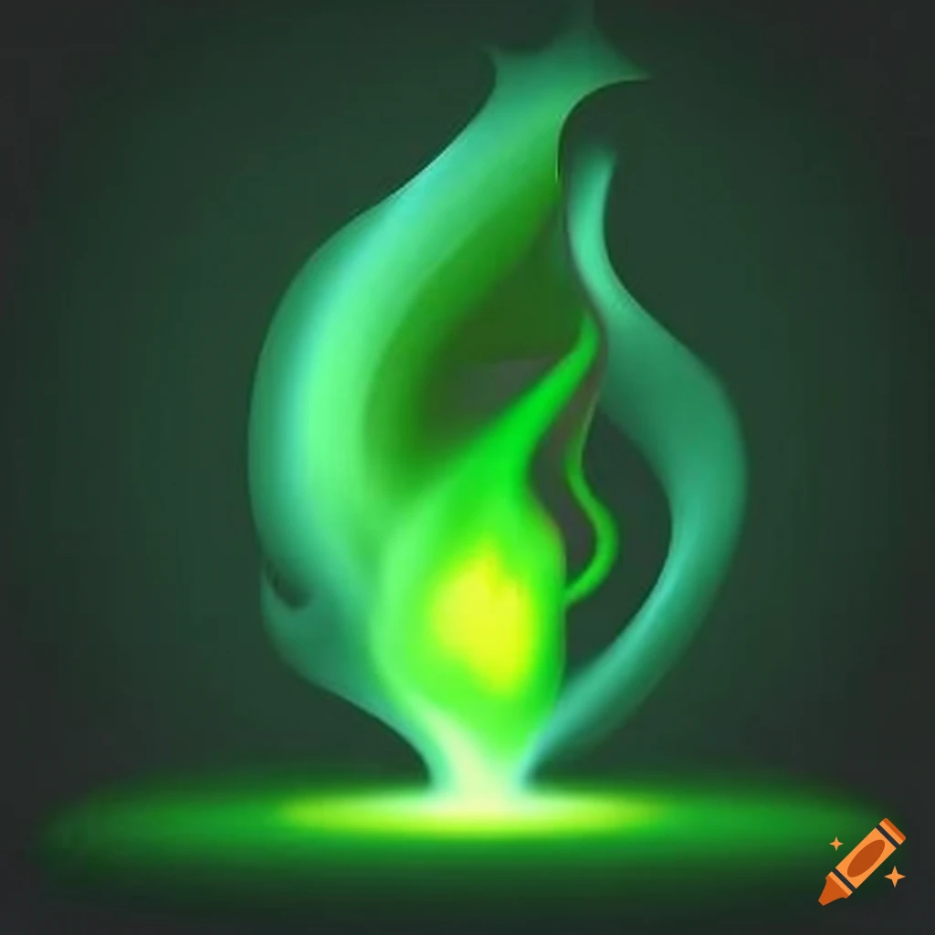 Green flame on Craiyon