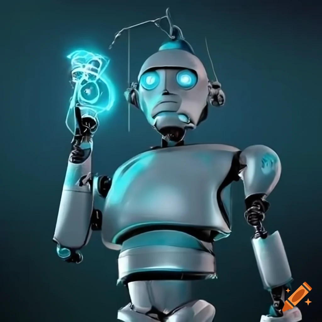 Metallic robot futuristic technology concept on Craiyon