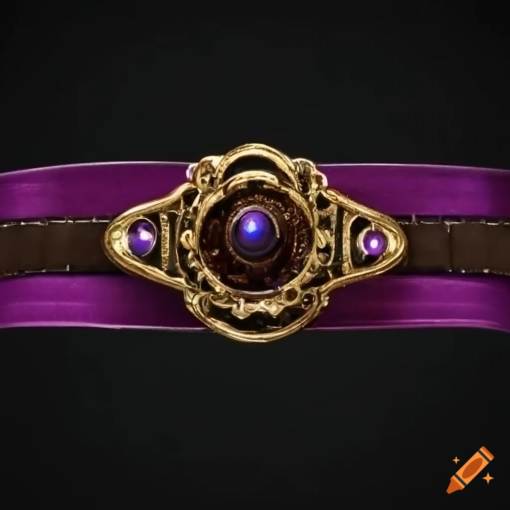 Front view of a noble magic belt on Craiyon