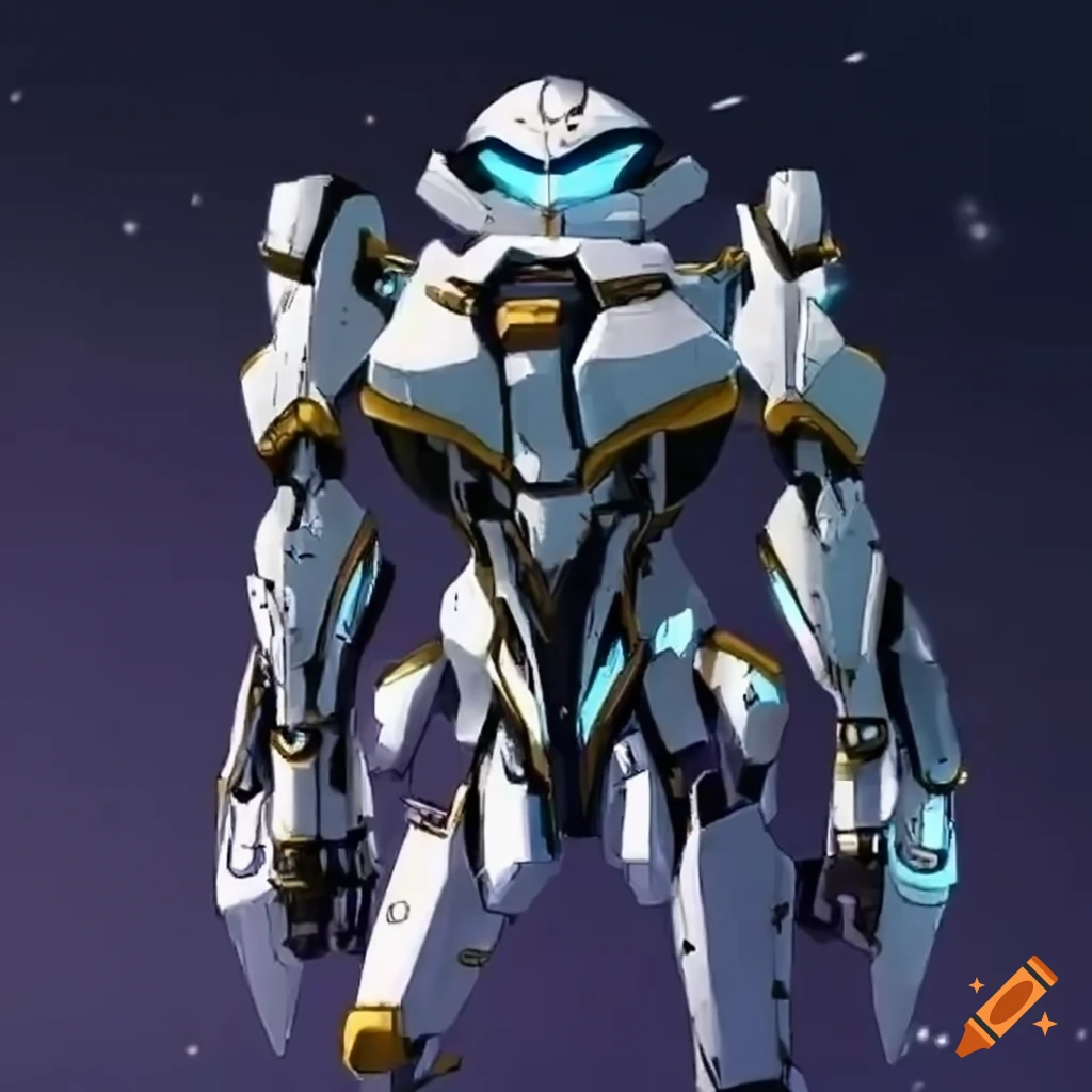 Light mech design inspired by code geass with female character on Craiyon