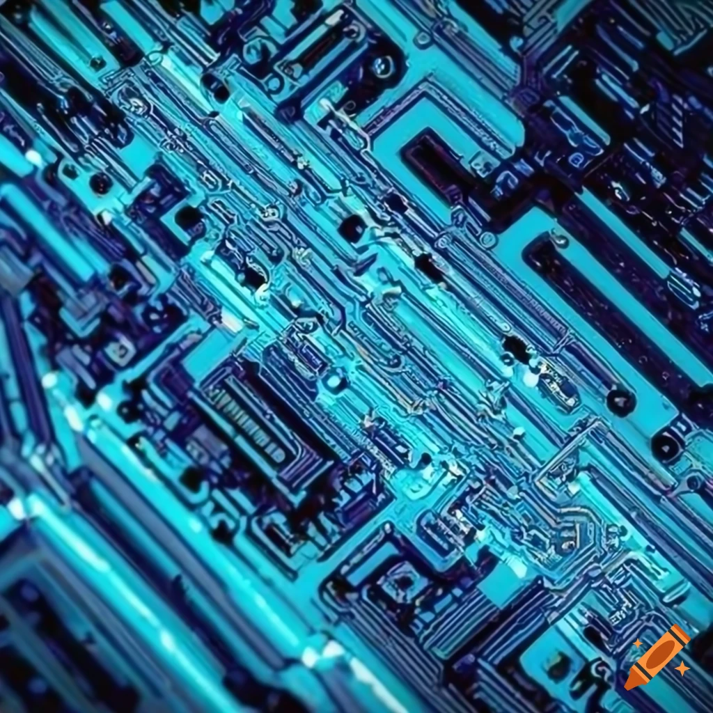 Abstract 4k printed circuit boards artwork on Craiyon