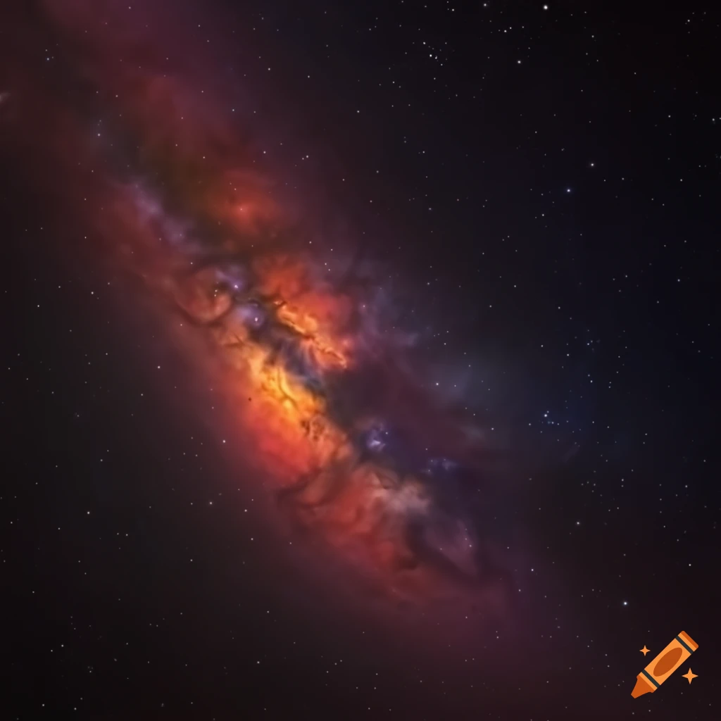 Outer space with stars and galaxies on Craiyon