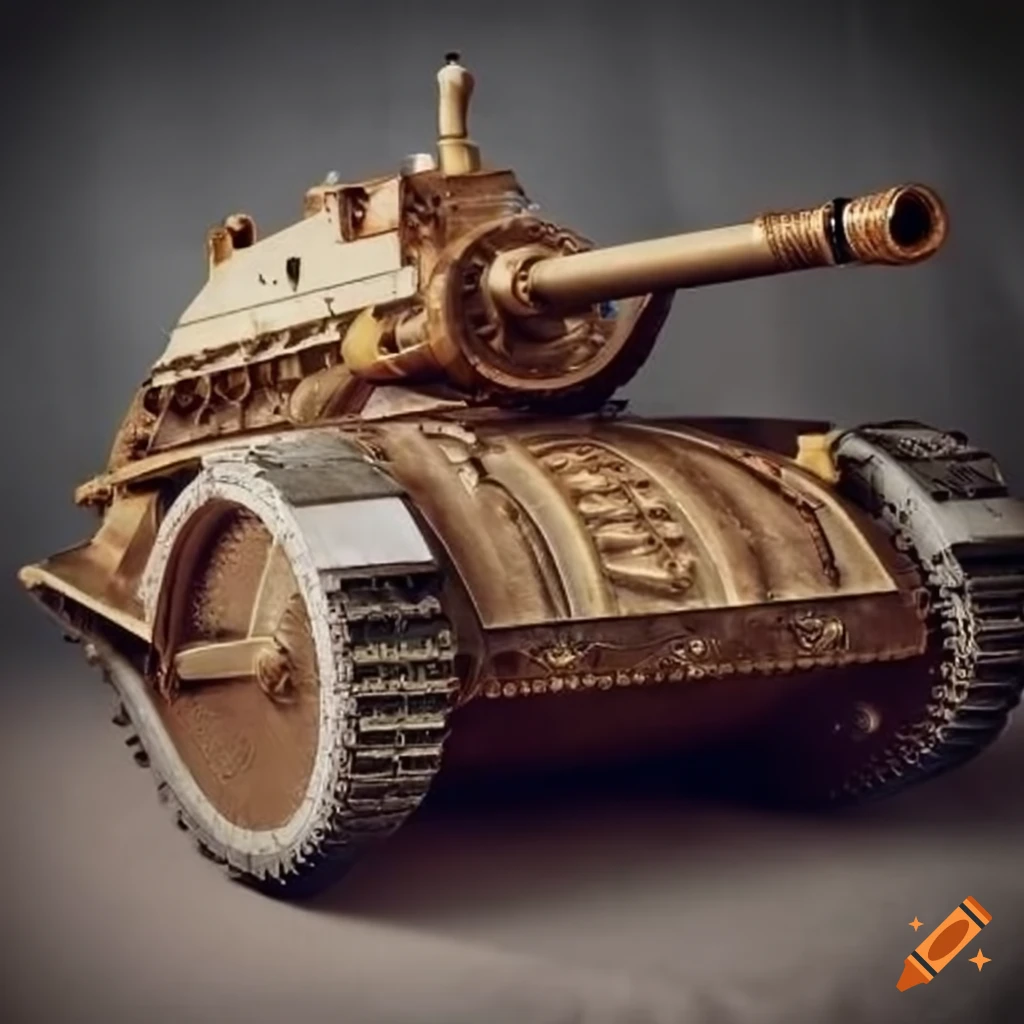 German steampunk tank from the kaiser empire era on Craiyon