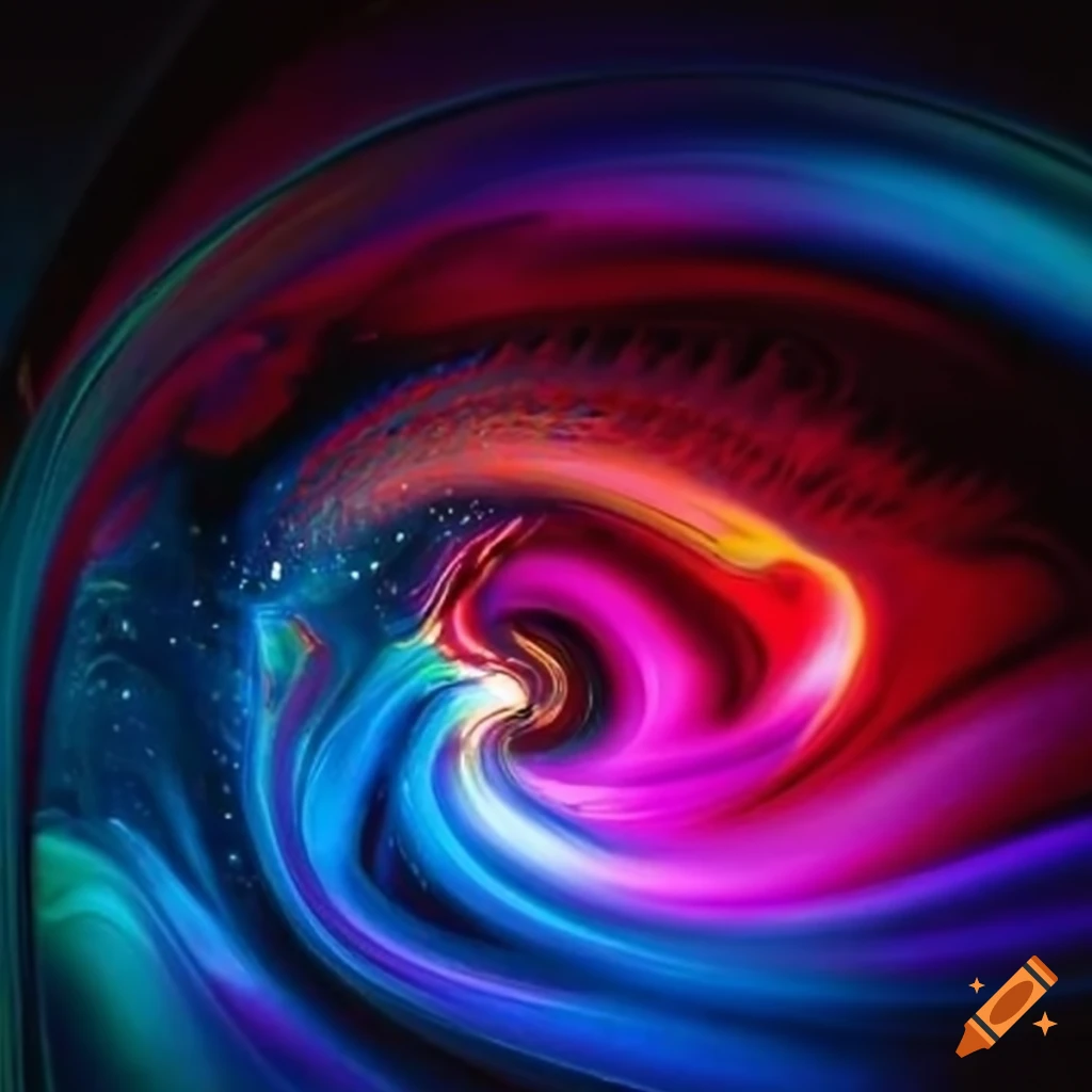 Swirling stardust and bold colors in an early space opera setting on ...