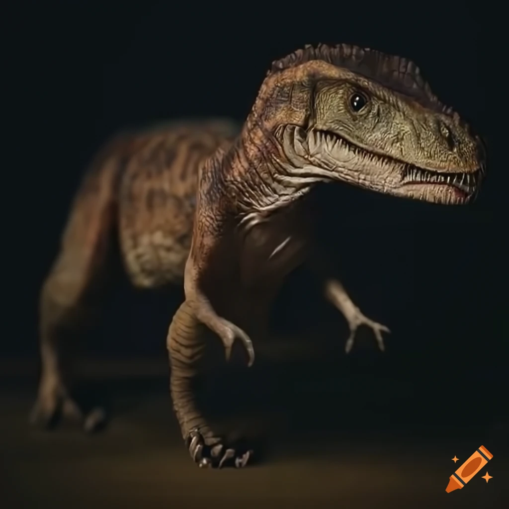 Rexy from jurassic world in a realistic depiction on Craiyon