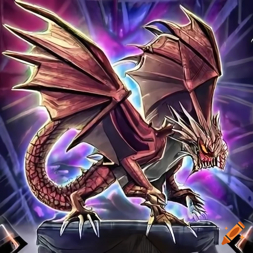 Arboreal wyvern with Yu-Gi-Oh card artwork style on Craiyon