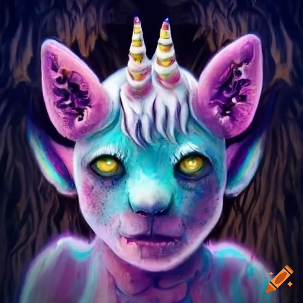 Mythical creatures and mutant omega mart lemon fruit monster in a ...