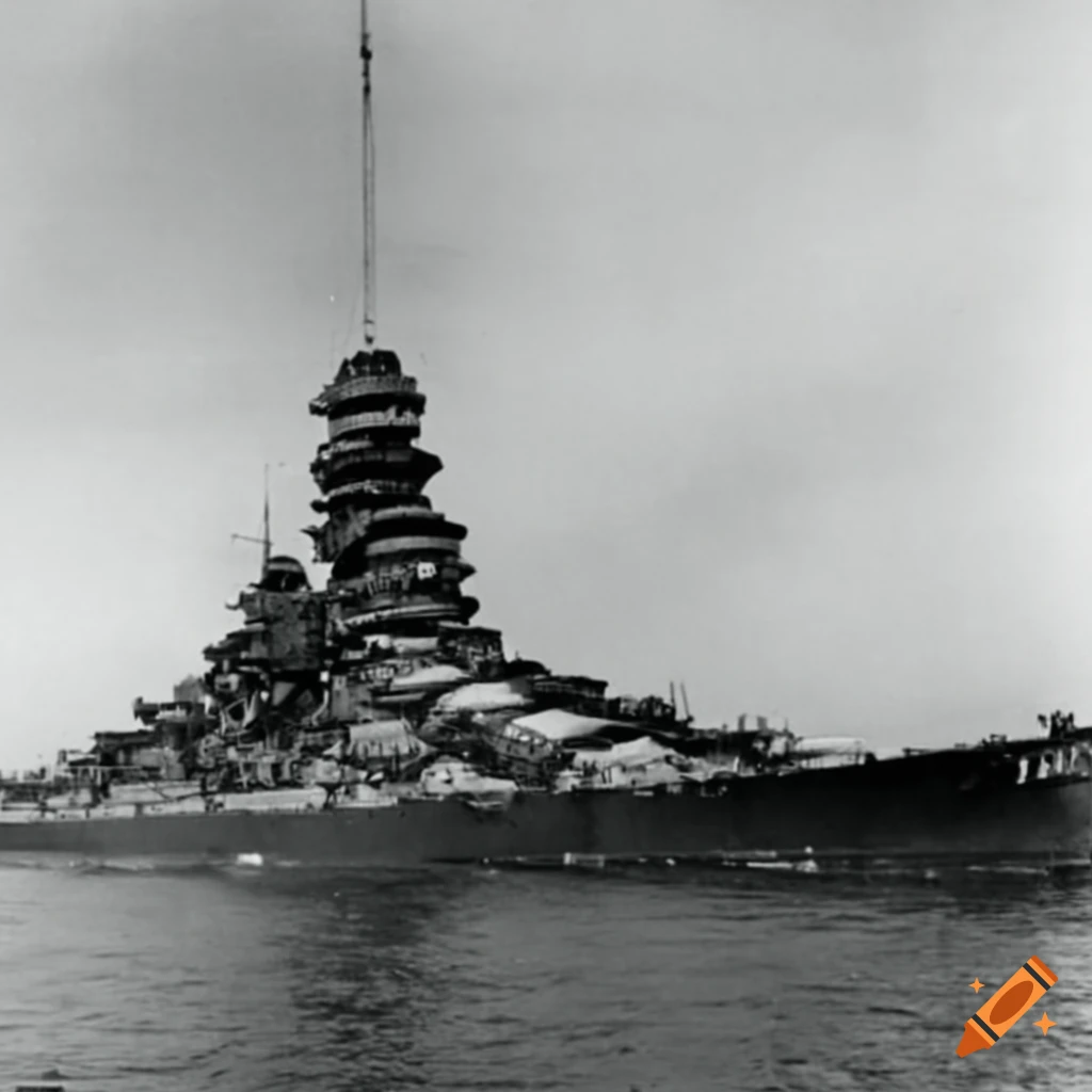 Massive Japanese battleship on Craiyon