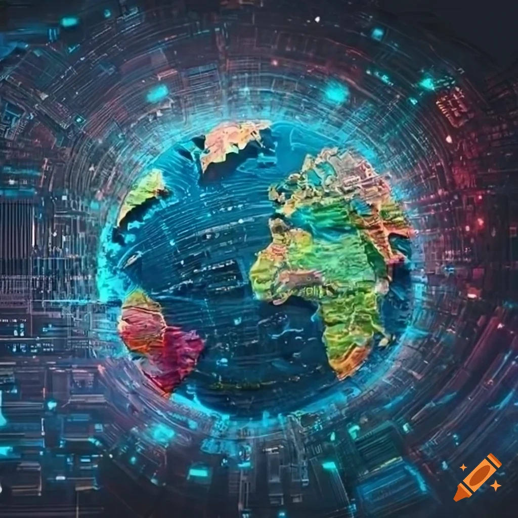 AI with geography on Craiyon