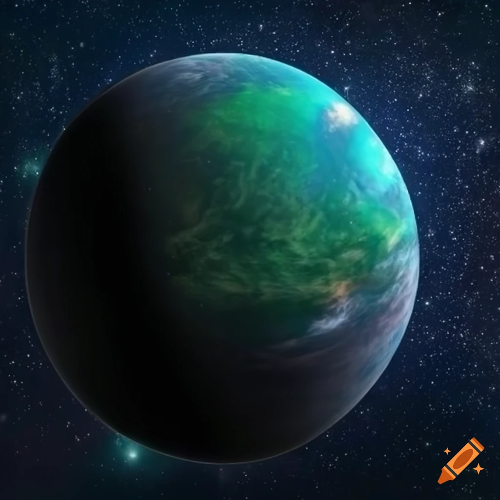 Otherworldly extrasolar planet with lush vegetation and imaginative ...