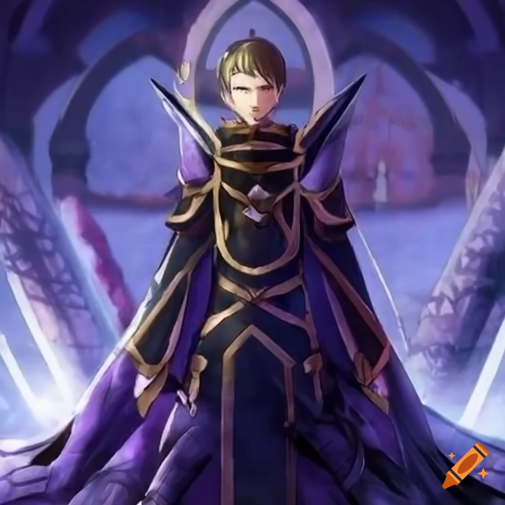 Fierce Priest from Fire Emblem meditating in cleric outfit on Craiyon