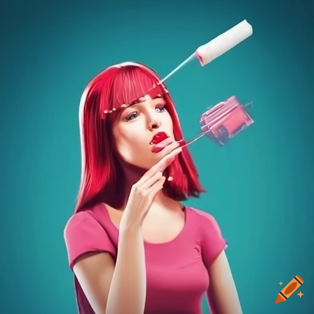 Woman Buying Tampons On Craiyon