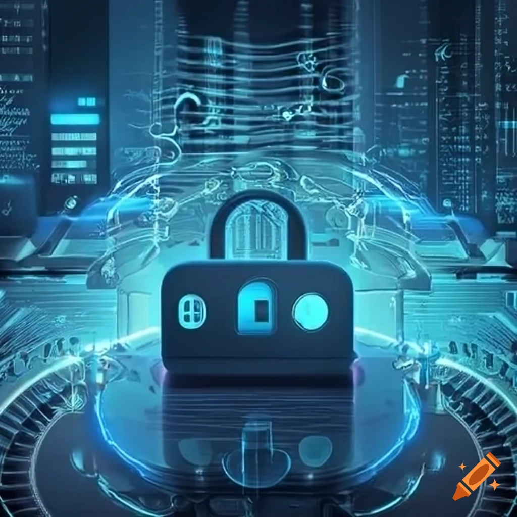 Illustration representing firewall vpn security for private home use on ...