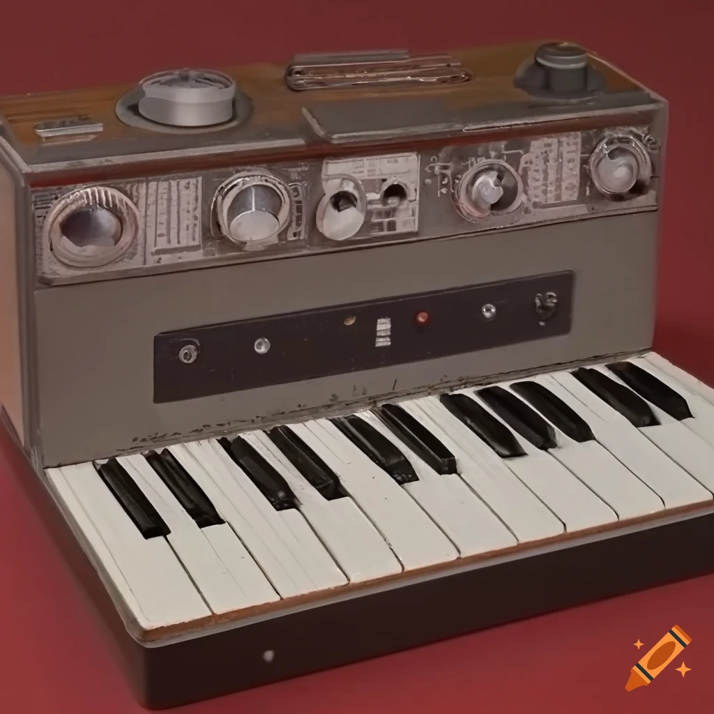 Vintage Soviet toy synthesizer tape from the 1960s on Craiyon