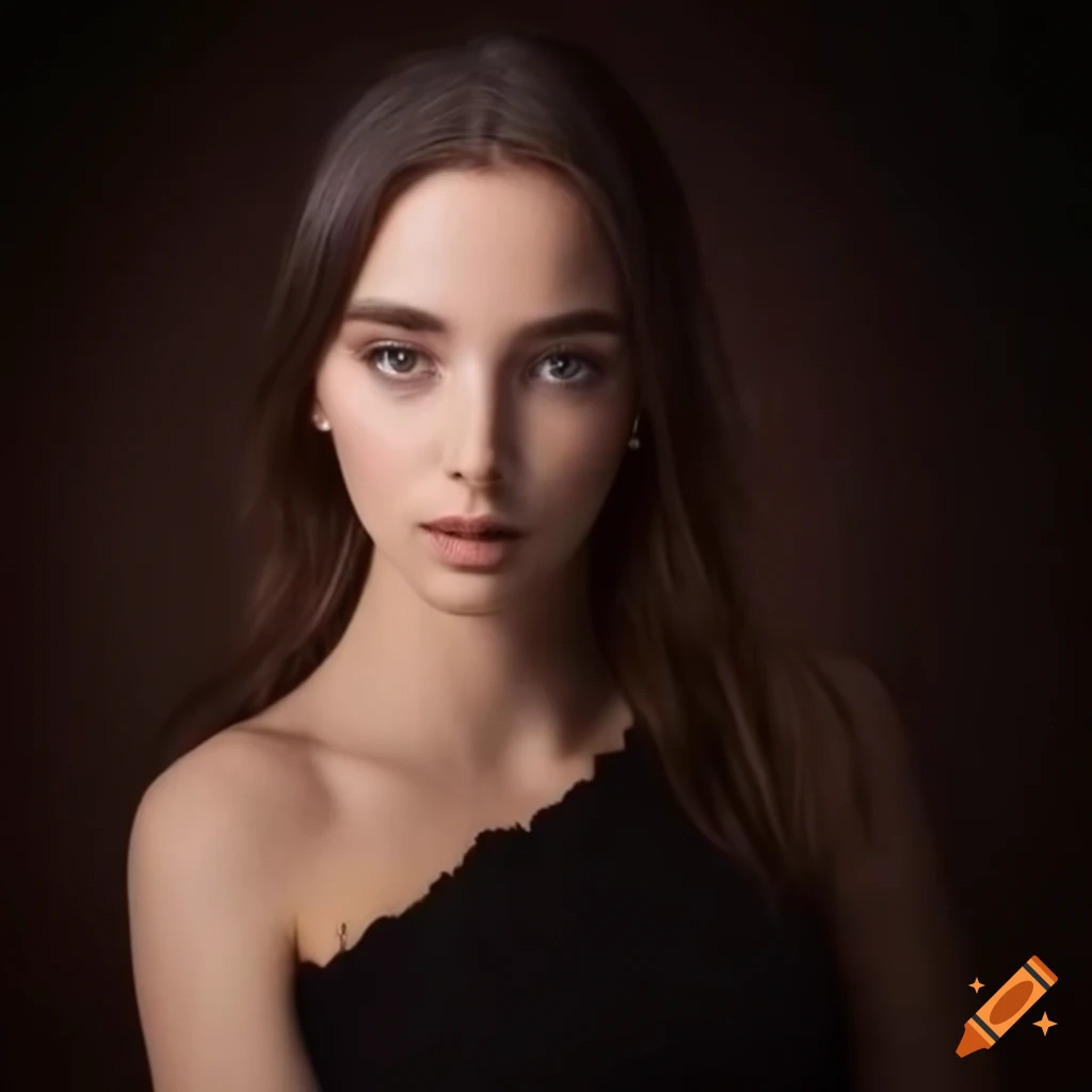 Fashion model in a stunning pose with chic attire on Craiyon