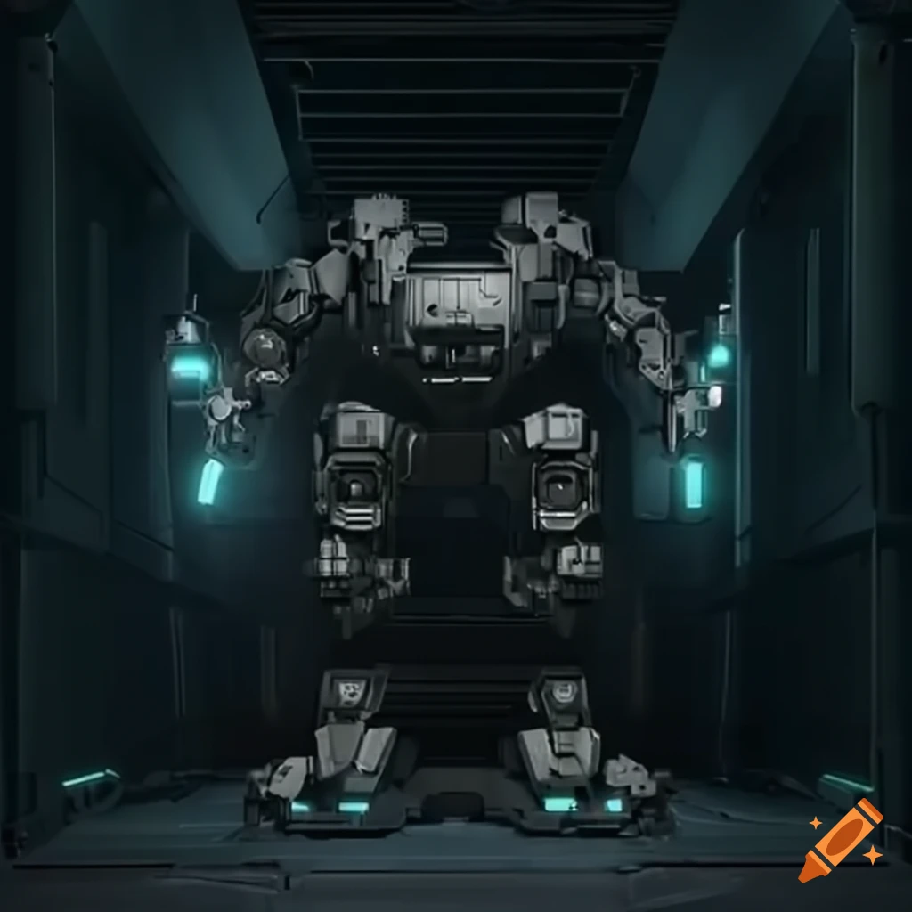 8k full resolution futuristic mech with clean lines on Craiyon