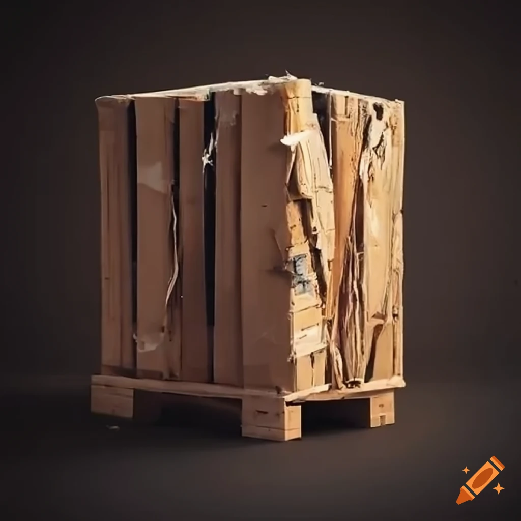 Pallet of damaged goods on Craiyon