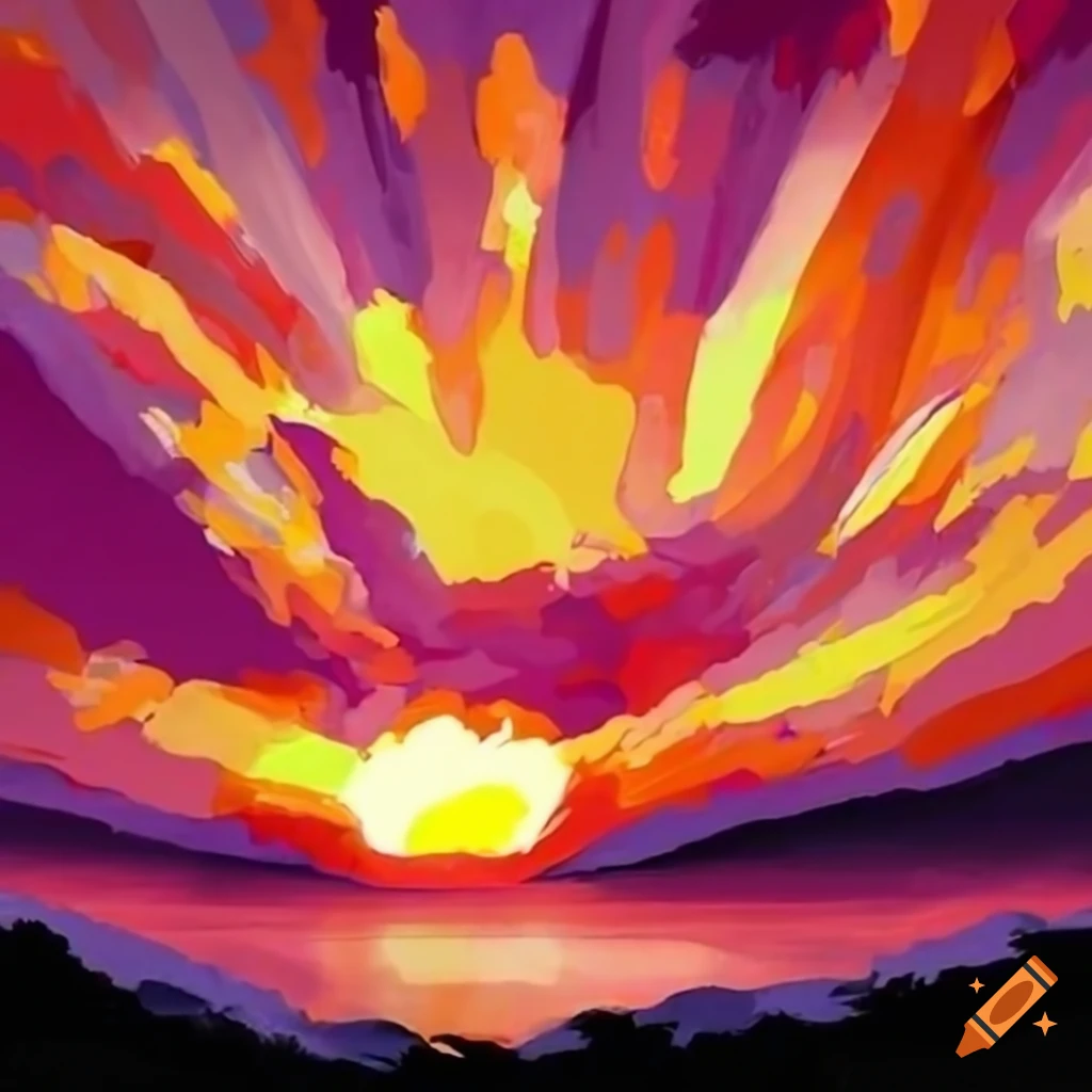 Sunset On Craiyon