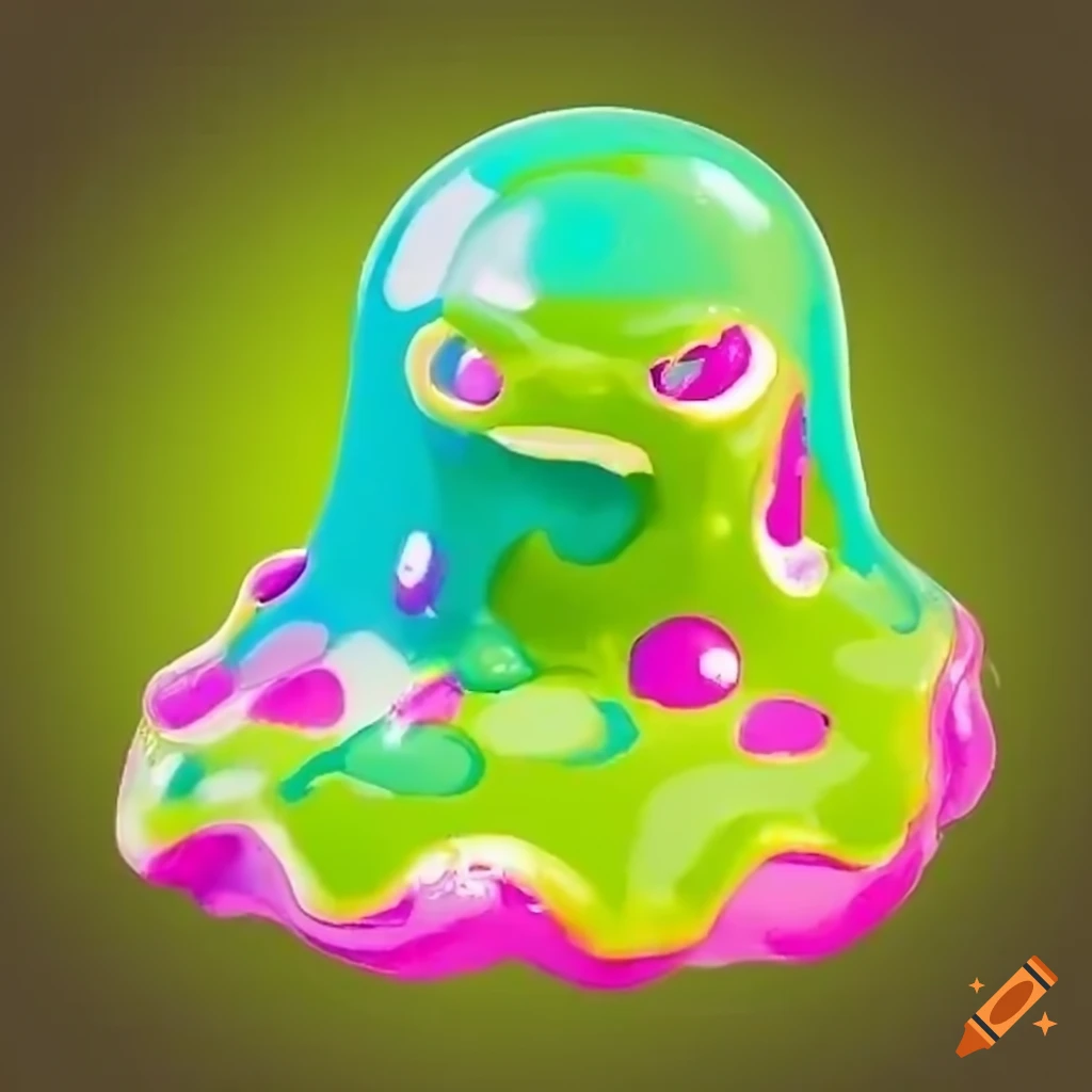 Splatoon slime on Craiyon