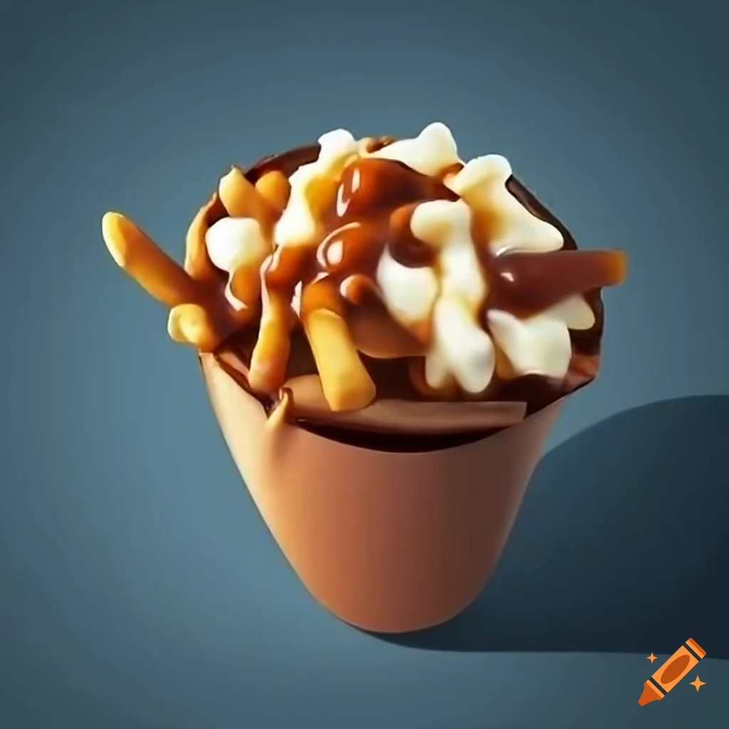 Poutine on Craiyon