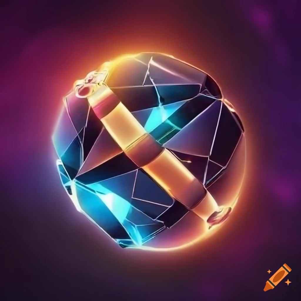Diamond, infinity coin, crypto money on Craiyon