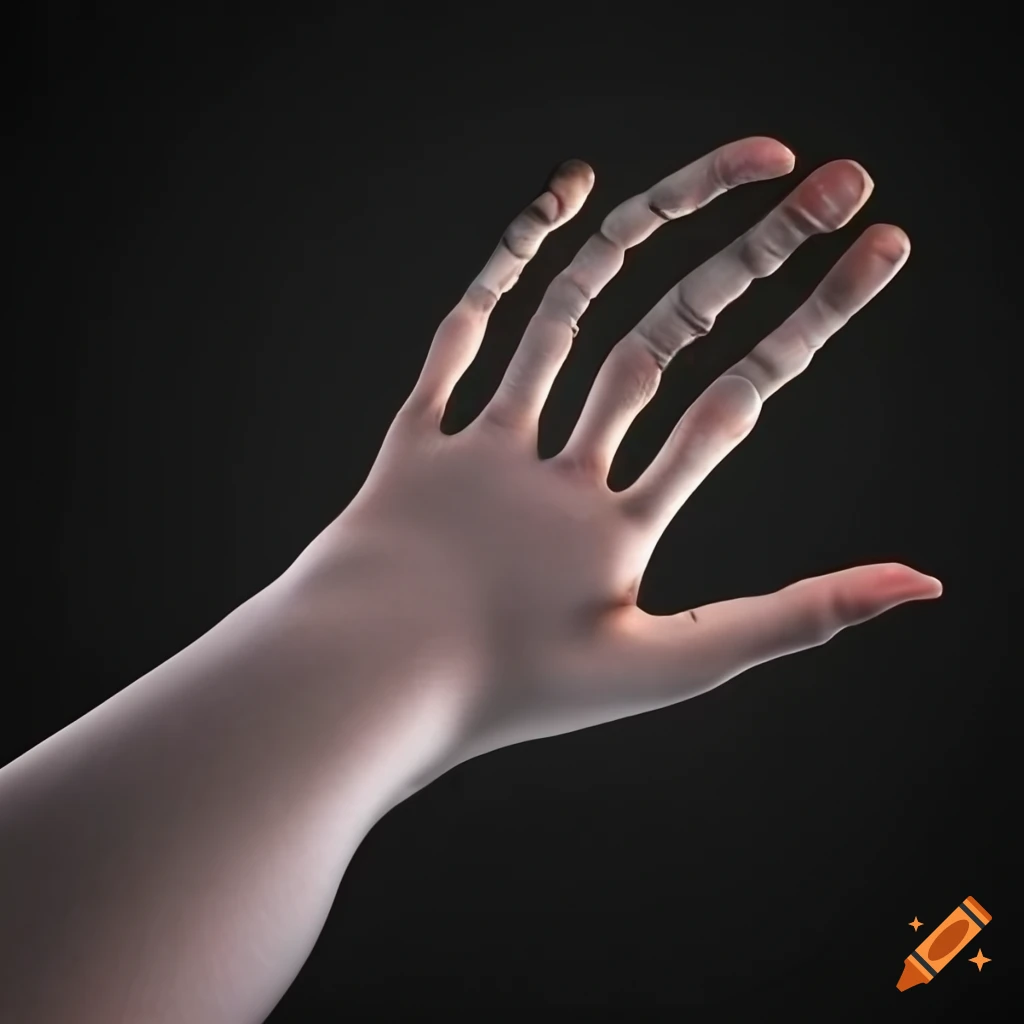 Intricate human fingers on Craiyon