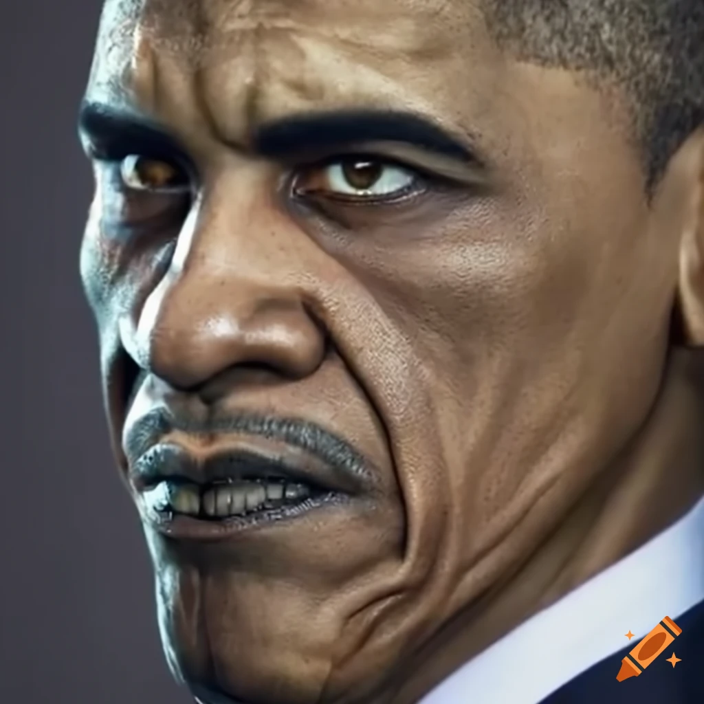 Barack obama as baraka from mortal kombat in realistic nightmare mode ...