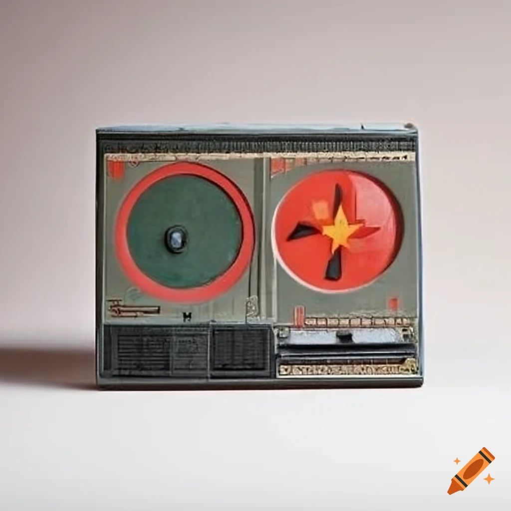 Soviet-themed video tape board game from the 1960s on Craiyon