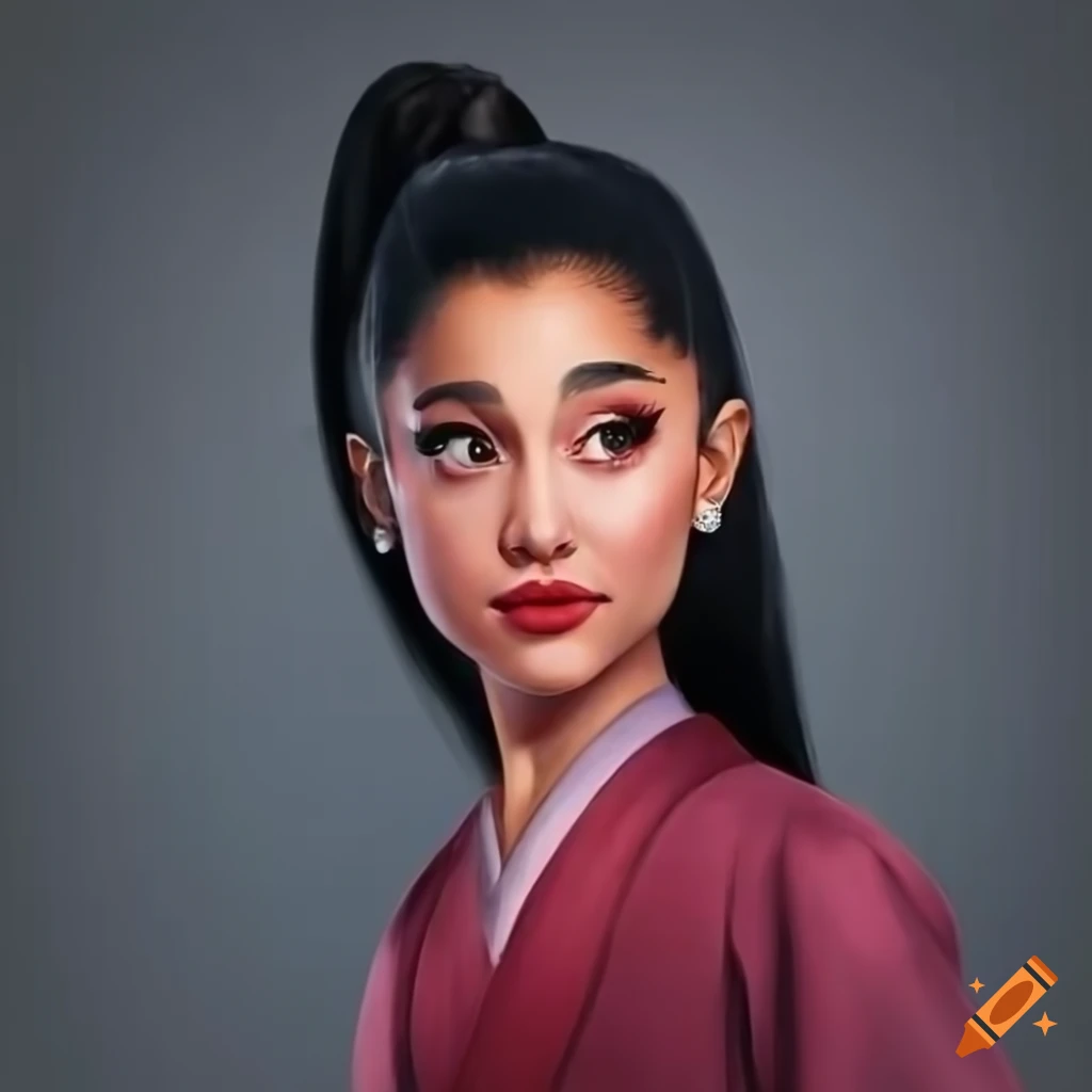 Realistic 4k portrait of Ariana Grande as Princess Mulan on Craiyon
