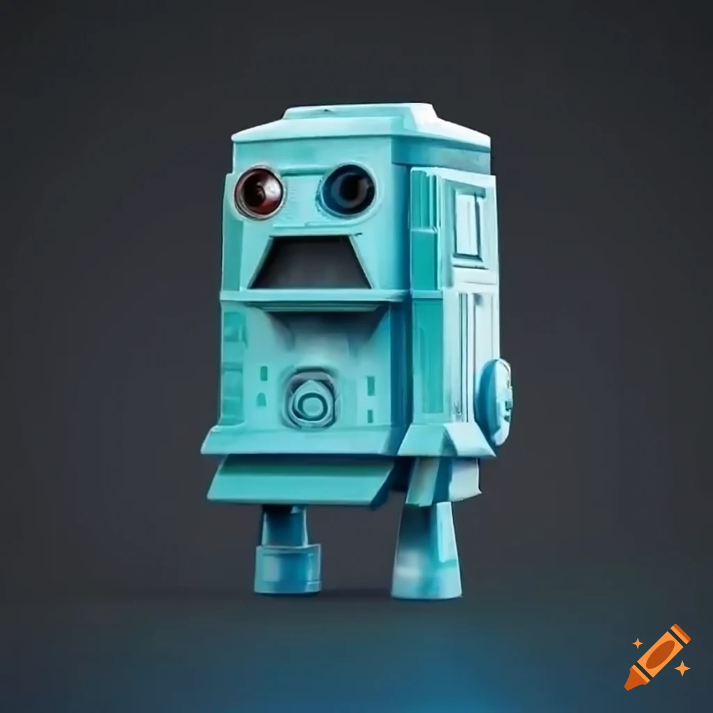 2-legged gonk droid walking in star wars universe on Craiyon