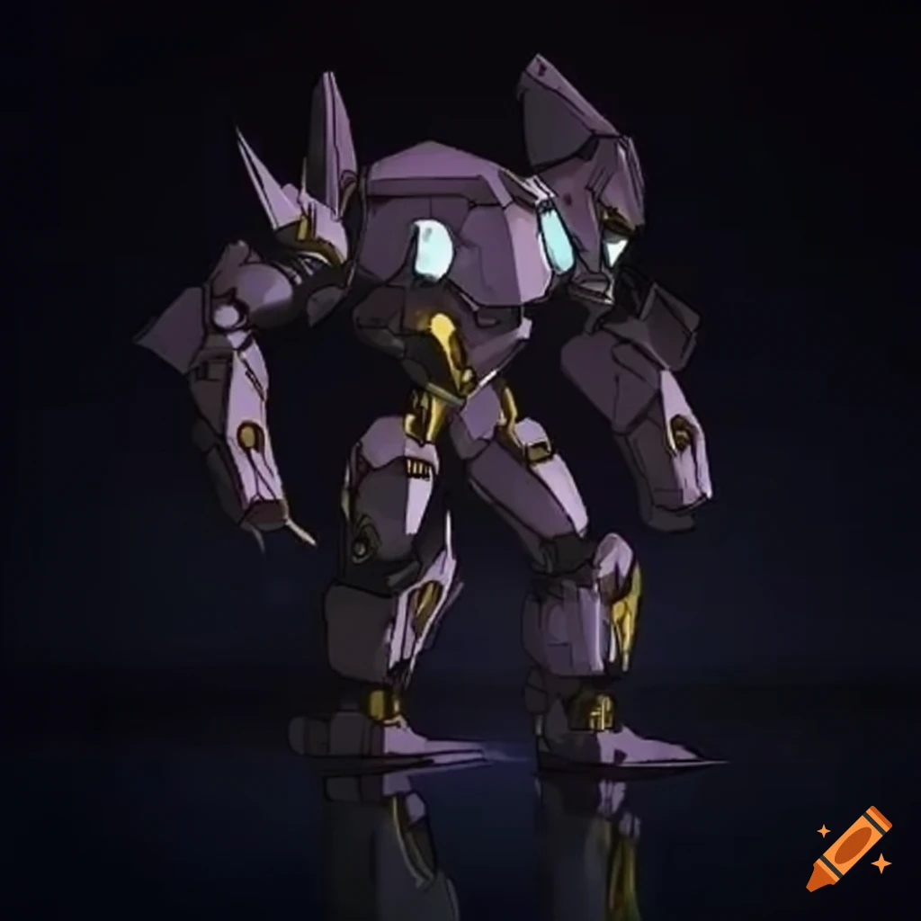 Light mech design inspired by code geass with female character on Craiyon