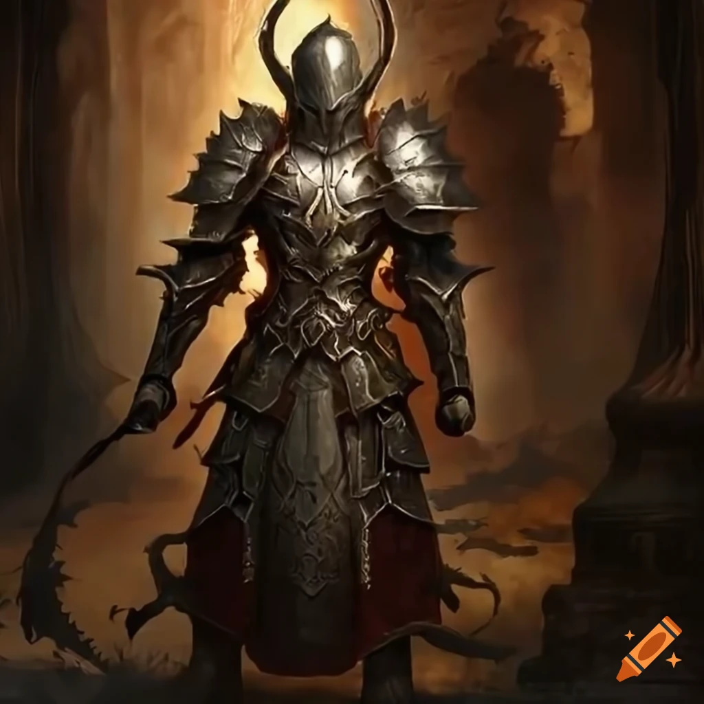 Fantasy warrior armor on Craiyon