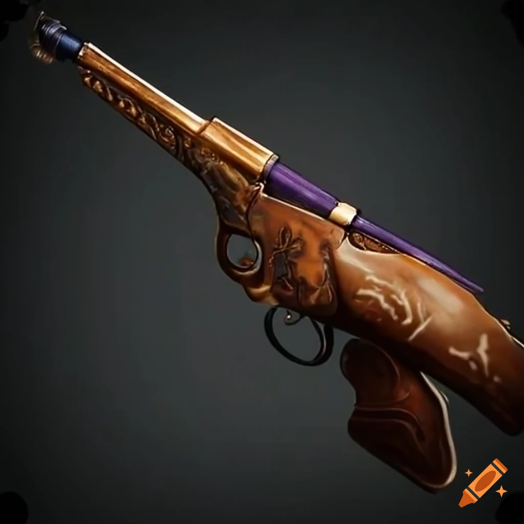 Magical wand rifle on Craiyon