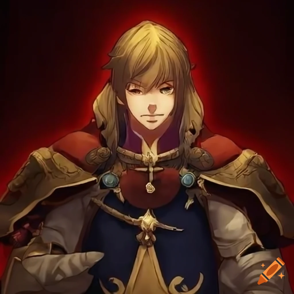 Fierce Priest from Fire Emblem meditating in cleric outfit on Craiyon