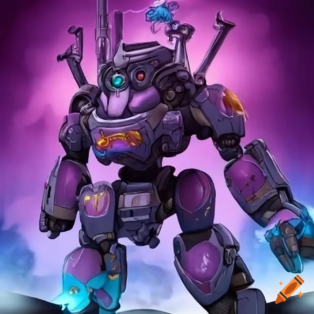 My little pony themed mech design on Craiyon