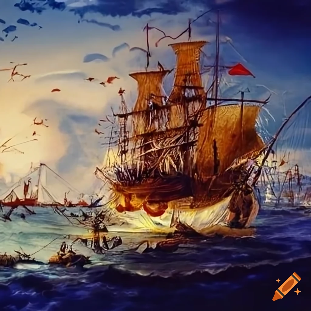 Illustration of the Battle of Mactan between indigenous people of the ...