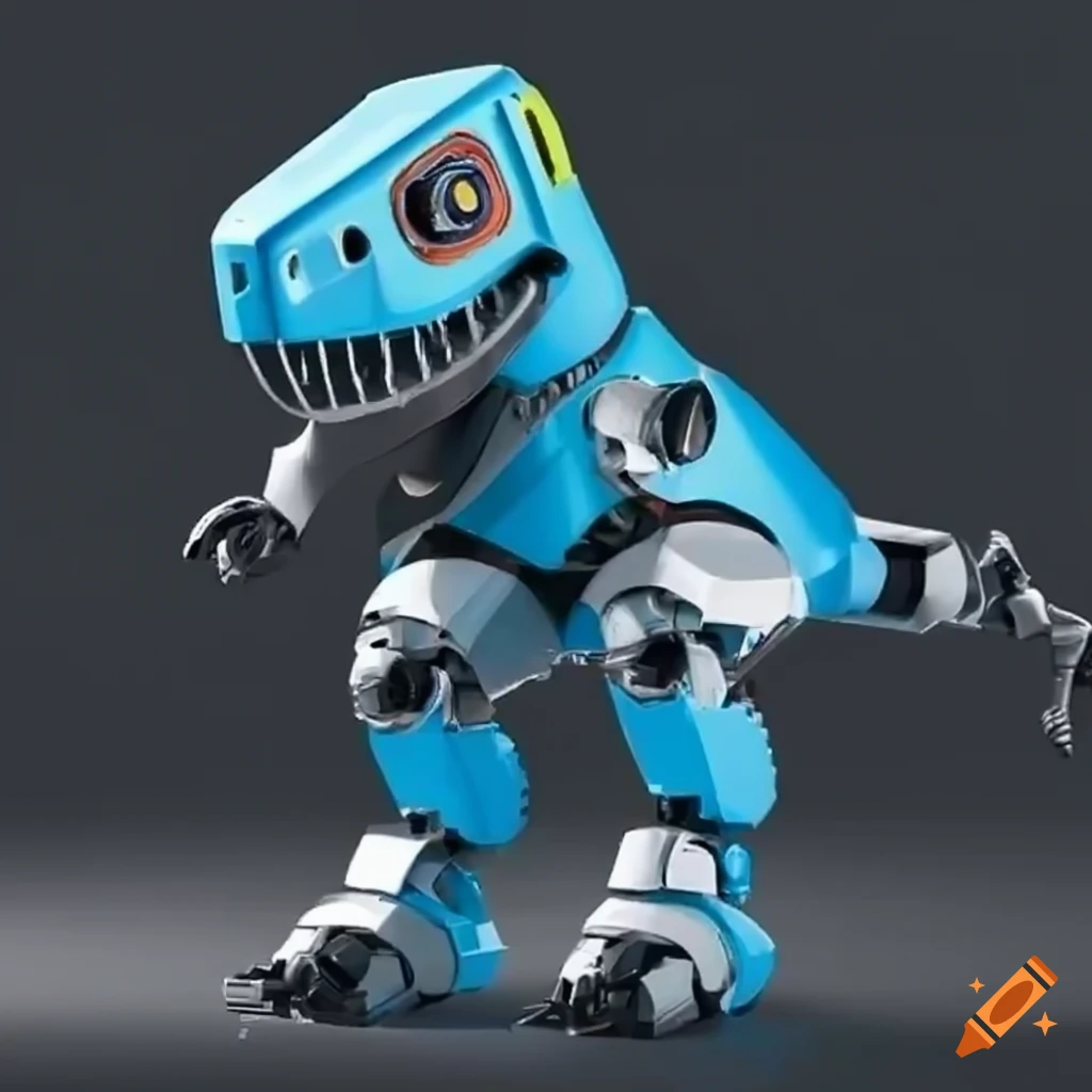 T-rex robot with small arms on Craiyon
