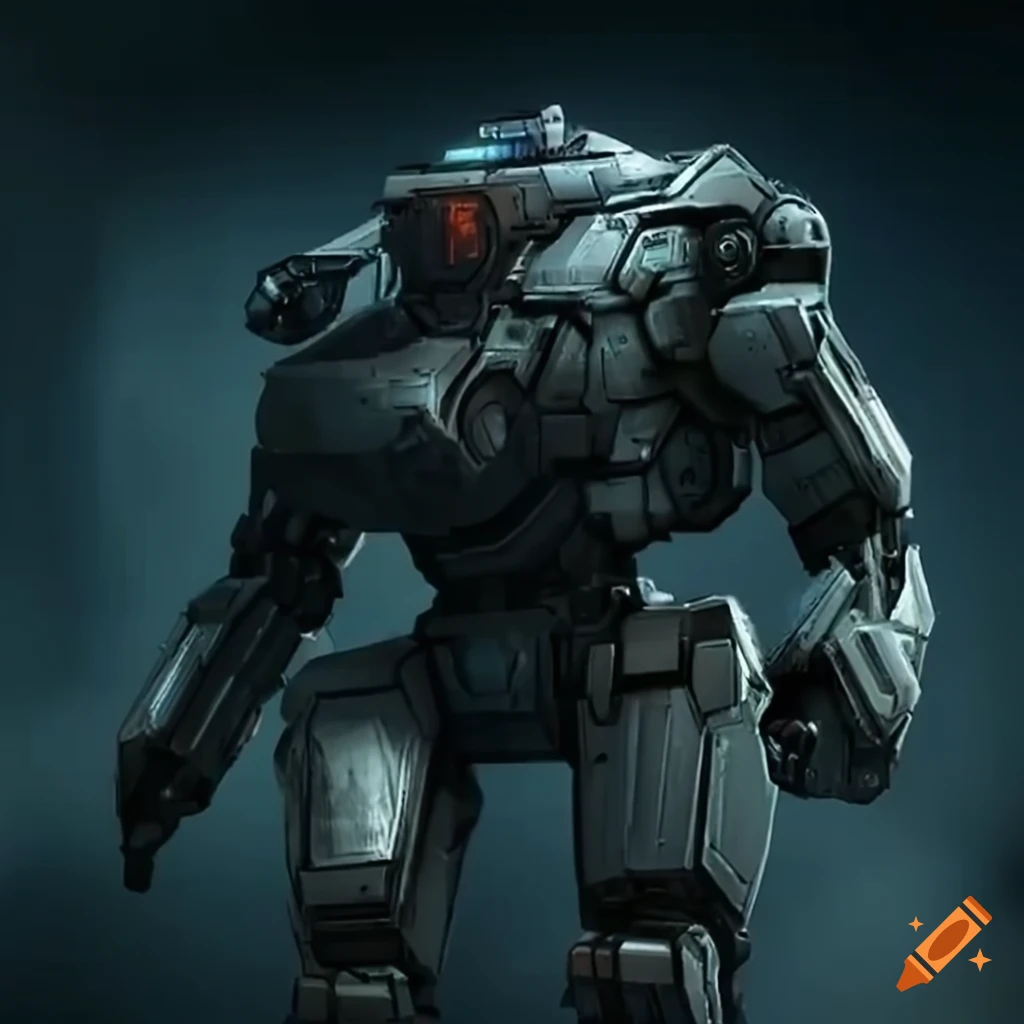 Futuristic mech with clean lines in 8k resolution on Craiyon