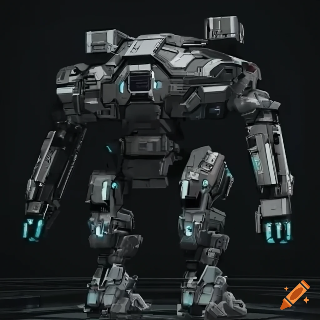 8k full resolution futuristic mech with clean lines on Craiyon