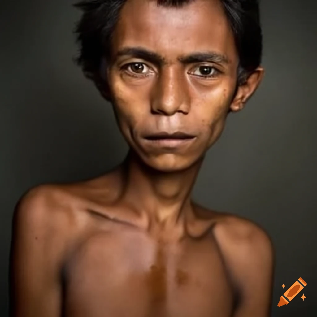 Slim person with a unique hairstyle on Craiyon