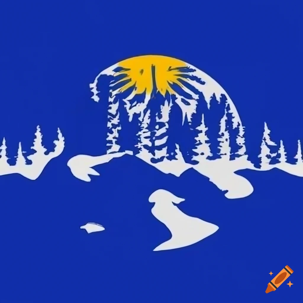 National flag of the mountain taiga tribe on Craiyon