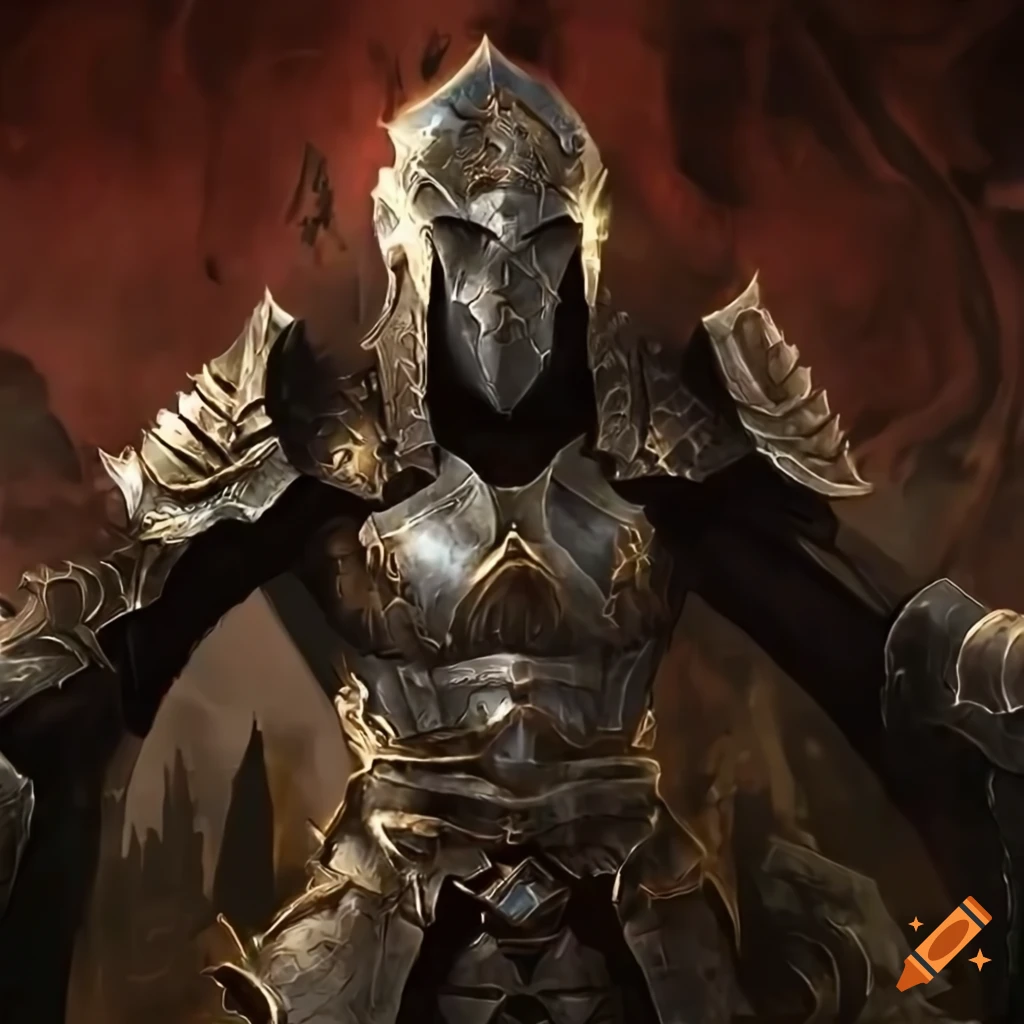 Fantasy warrior armor on Craiyon