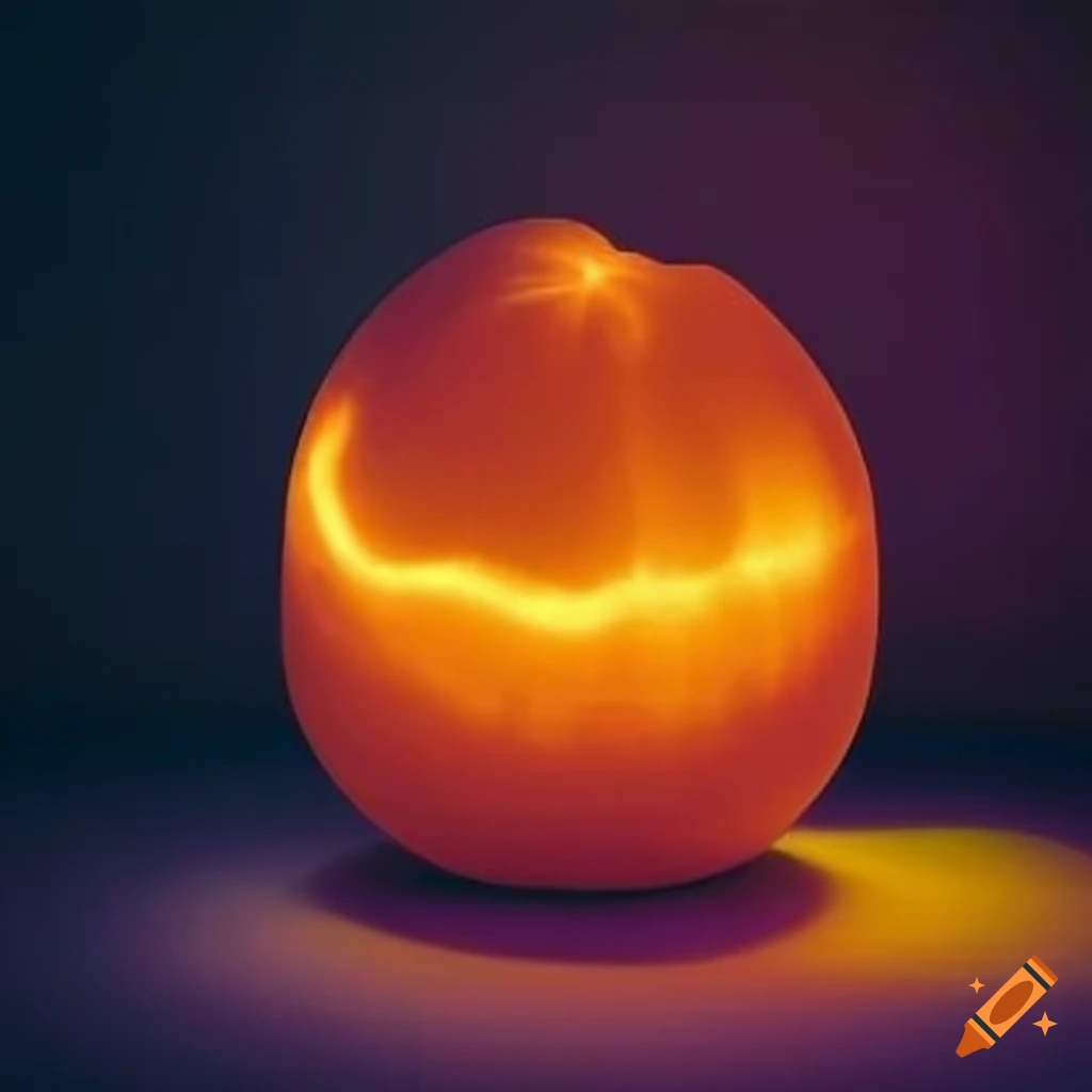 Magical glowing orange on Craiyon